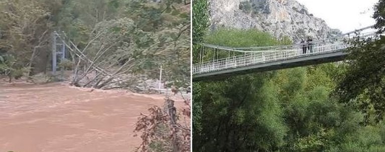 Στα 18 μέτρα το ύψος του νερού στην Κοιλάδα των Τεμπών - Καλύφθηκε η ...